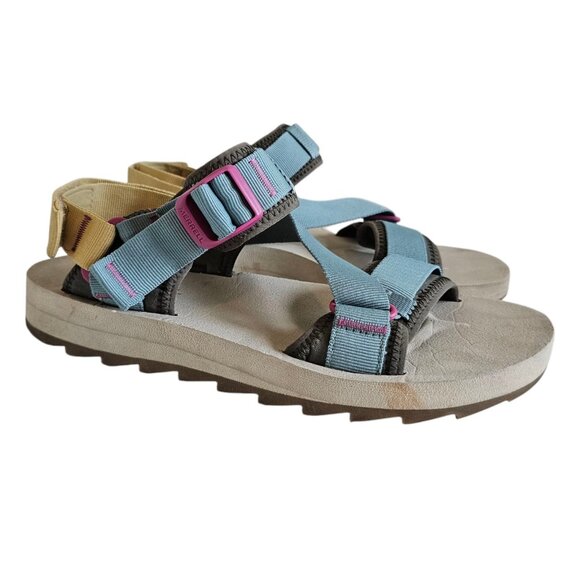 Merrell | Shoes | Merrell Alpine Cush Backstrap Wedge Strappy Open Toe ...